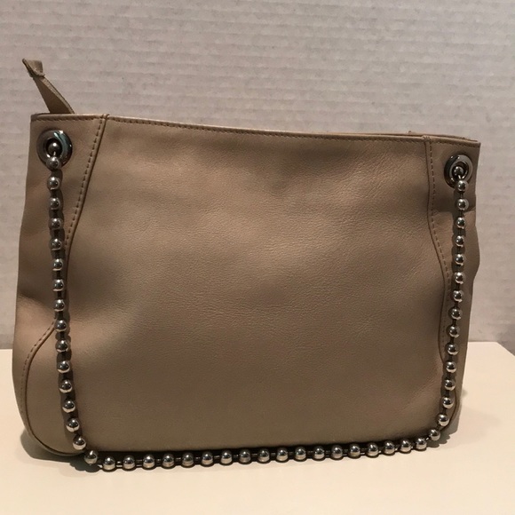 Furla | Bags | Furla Cream Leather Shoulder Bag Chain Strap | Poshmark